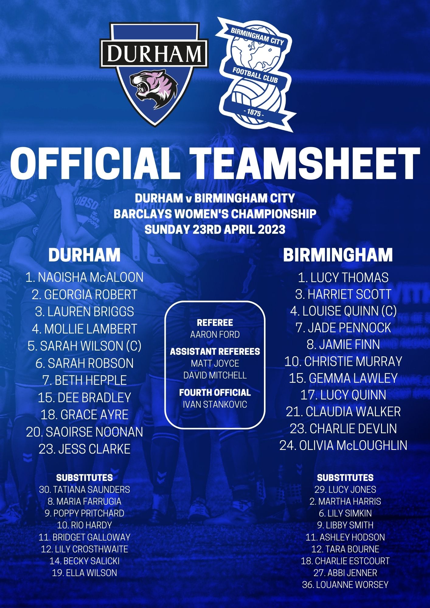 Team News – Durham Women FC